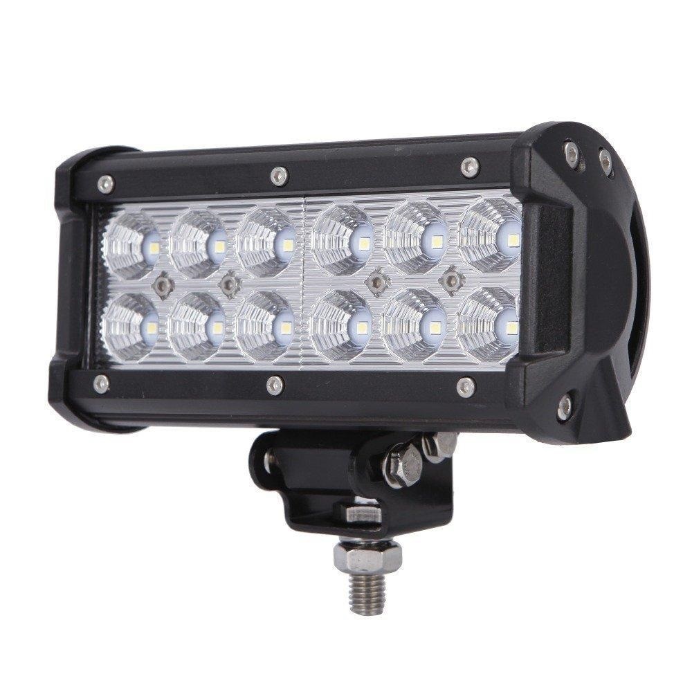 Proiector LED auto offroad 36W 12V-24V, 3500 lumeni, patrat, Flood beam ...