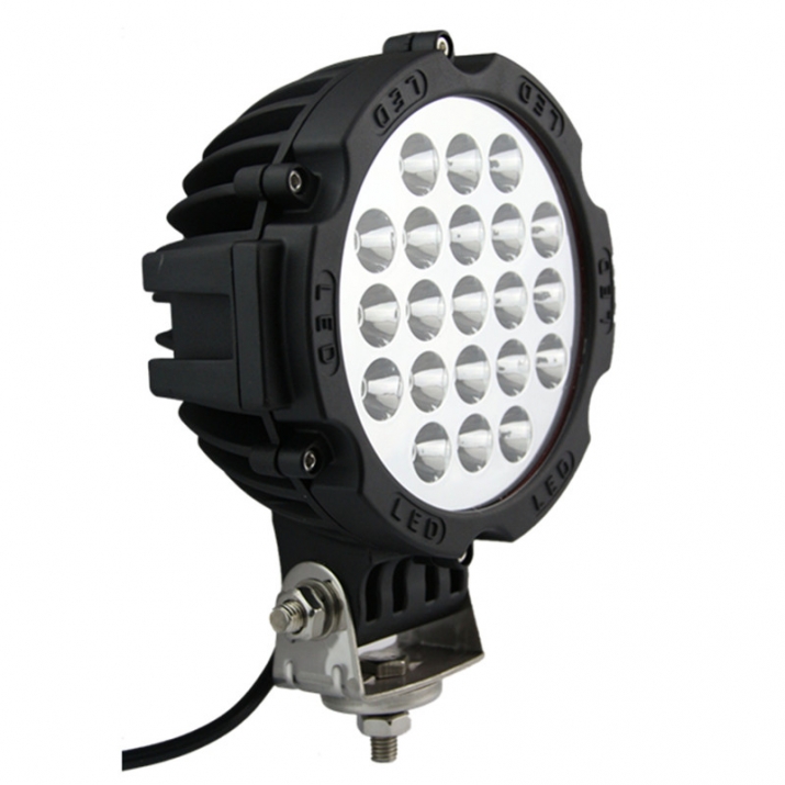 Proiector LED Auto Offroad 63W 12V-24V, 5200 Lumeni, Negru, Spot Beam ...