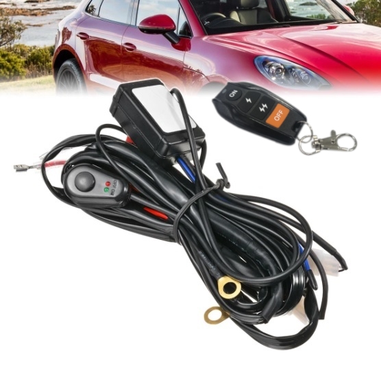 Cablaj cu Telecomanda Pentru LED Bar Proiector cu Releu si Buton On/Off ...