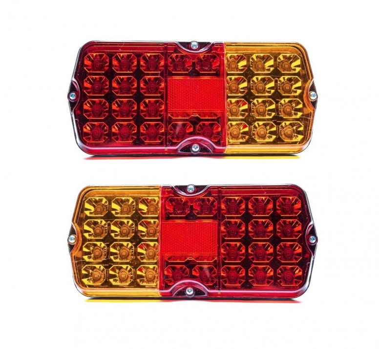 Set Stopuri LED cu 3 funcții Stop, Semnalizare și Poză, 22,5 cm, 12V ...