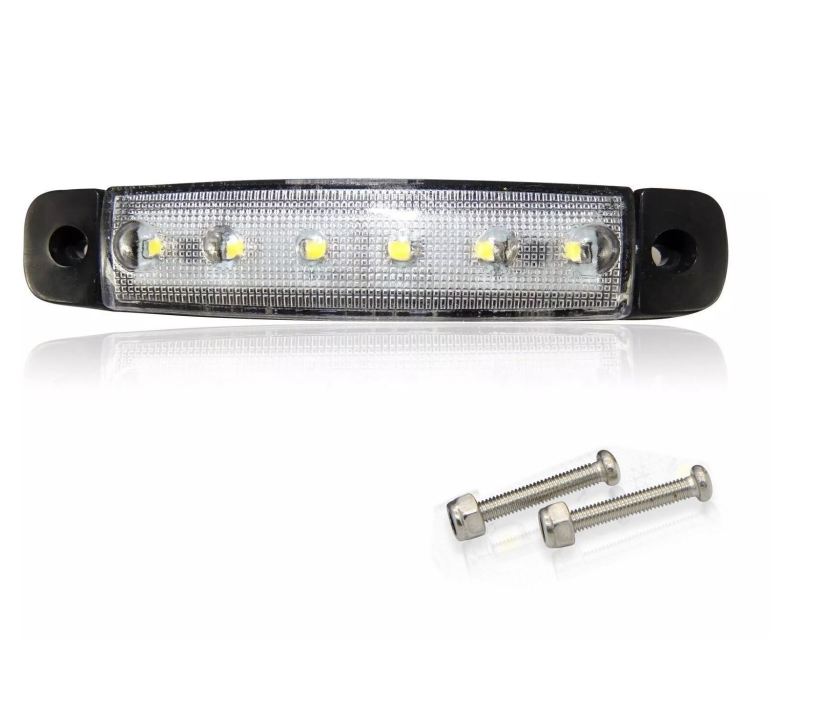 Lampa laterala Gabarit LED 12-24V, alba pentru camion, remorca, TIR ...