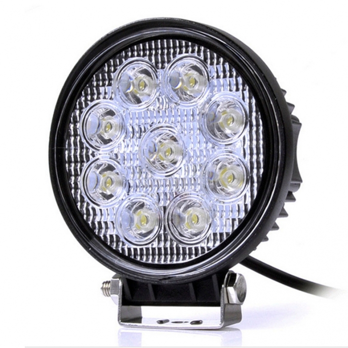 Proiector LED auto offroad 27W 10-30V pentru ATV, 4x4, SUV, Spot Beam ...