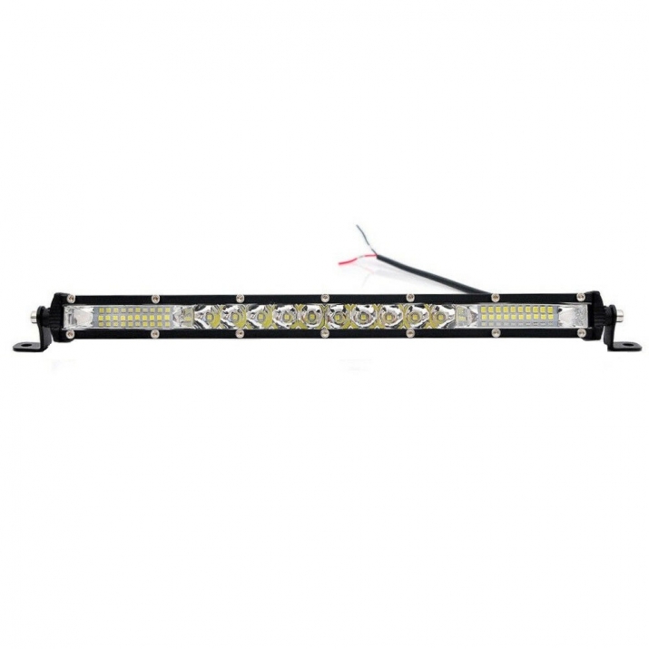 Led Bar Flexzon, 4500lm, 33cm, 90W, 30 LED, Ultra Slim - 2,5cm, 12V / 24V, Combo - Flood si Spot ...