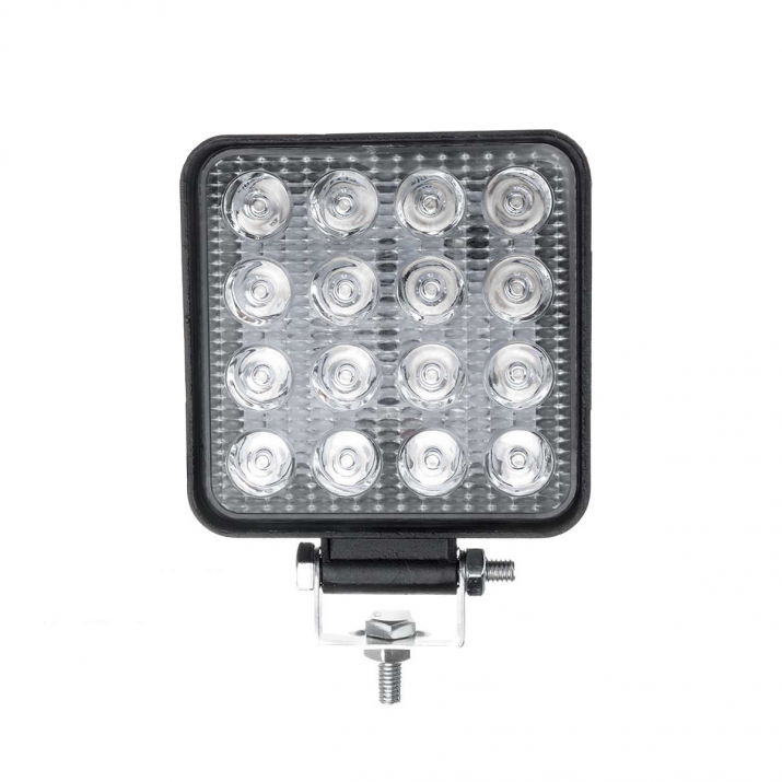 Proiector LED Auto Flexzon, Offroad, 48W, 12V-24V, 1800 Lumeni, Patrat ...